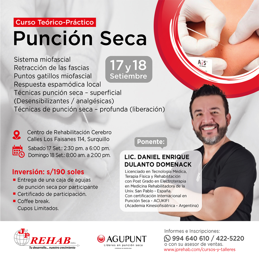 Curso Teórico-Práctico: Punción Seca en Rehabilitación 17 y 18 de ...