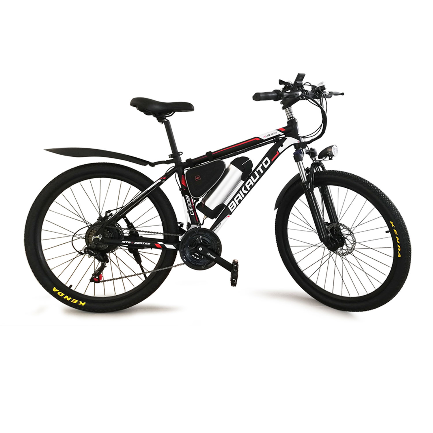 Bicicleta Eléctrica de Aluminio - Modelo YK-EB111 - Color Negro - Bakauto
