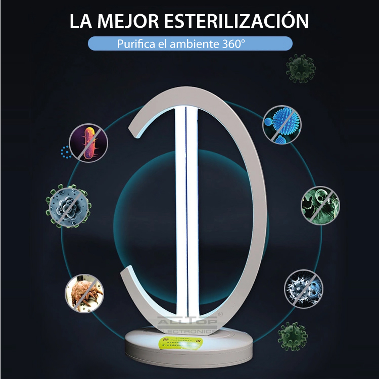 Lámpara de esterilización por luz ultravioleta UVC + ozono modelo ...