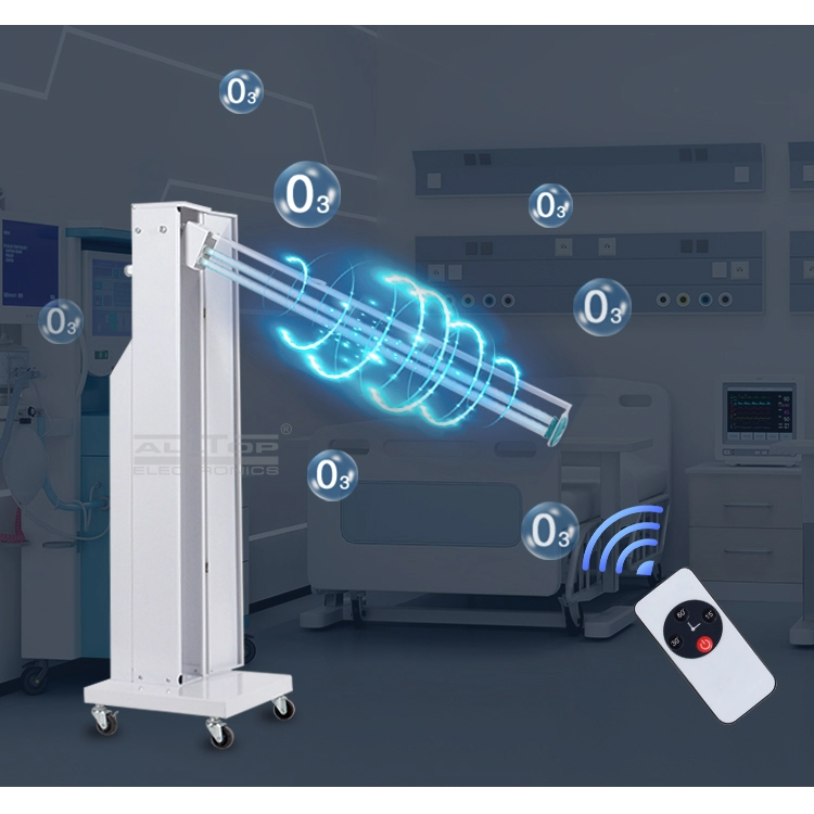 Lámpara de esterilización por luz ultravioleta UVC + ozono pedestal 150w